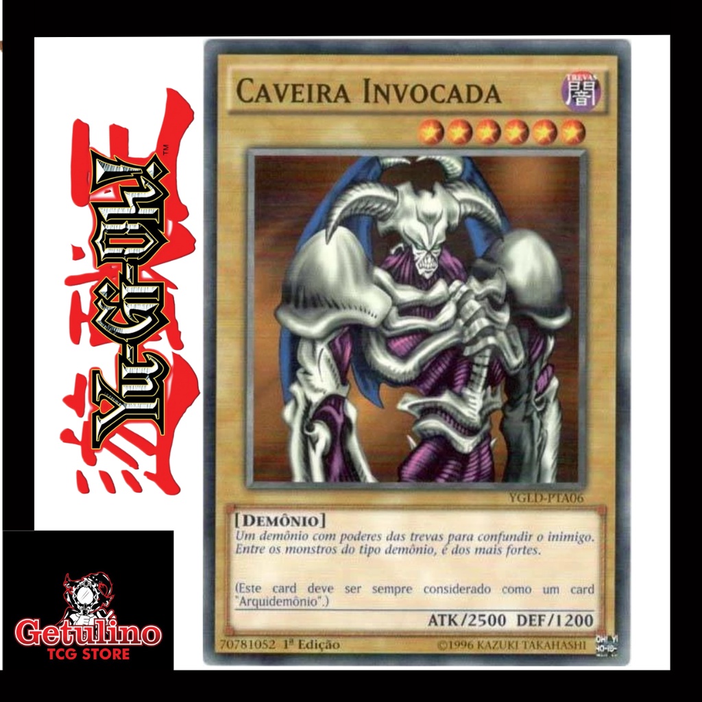 Yu-Gi-Oh carta original Caveira Invocada (rei caveira) | Shopee Brasil