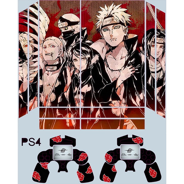 Skin Adesiva PS4 Fat - Naruto Akatsuki | Shopee Brasil