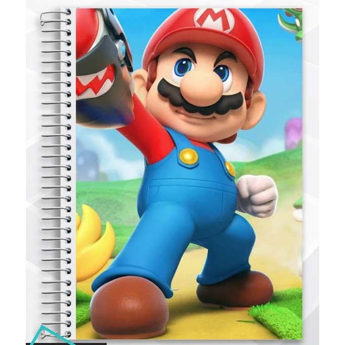 Adesivo Escolar para Capa de Caderno Super Mario Bros | Shopee Brasil