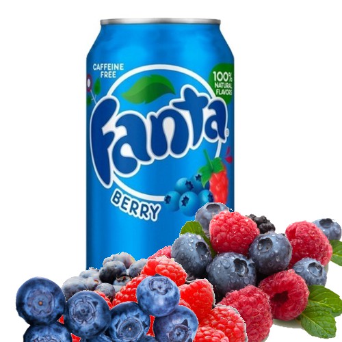 FANTA Berry ( Blueberry ) 355ML - IMPORTADO DOS ESTADOS UNIDOS | Shopee ...