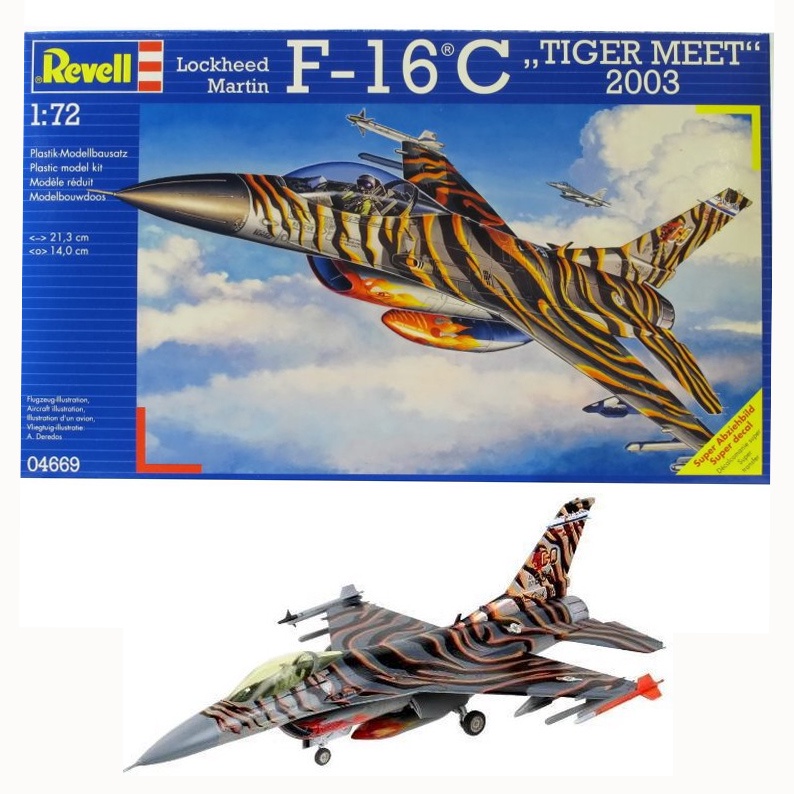 F-16 Lockheed Martin F-16c Tiger Meet 2003 1/72 Revell 04669 | Shopee ...
