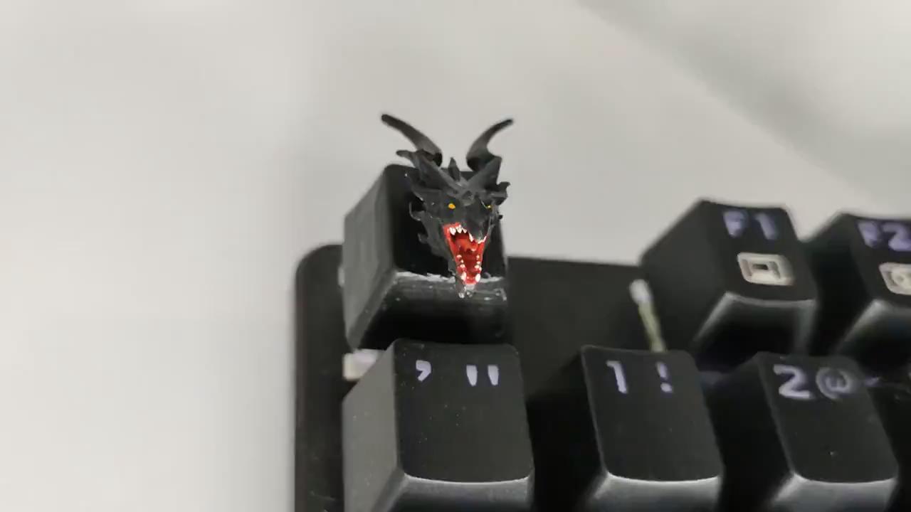 Keycap Tecla Artesanal - Skyrim Dragão | Shopee Brasil