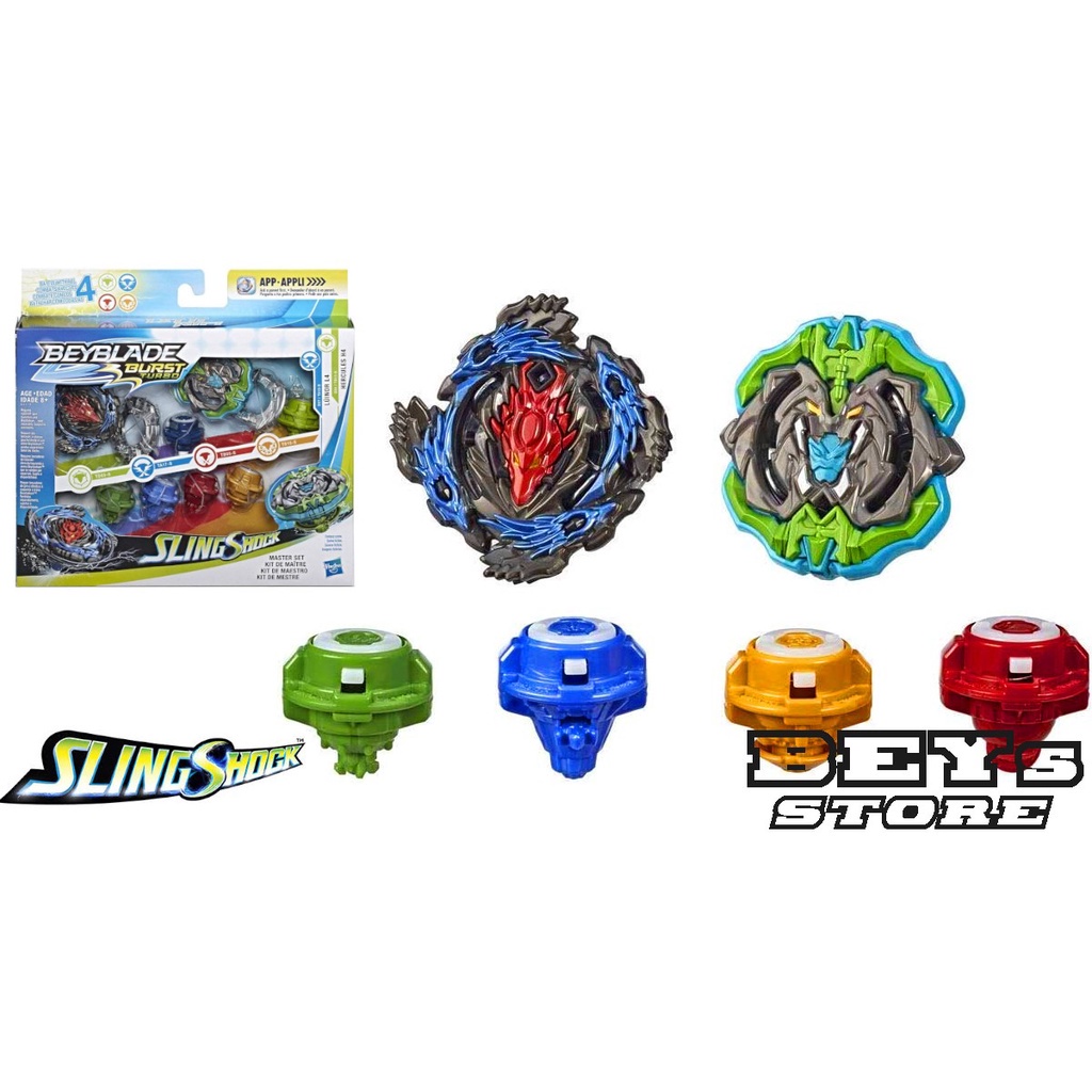 Beyblade Burst Turbo Slingshock Kit de Mestre - Hasbro | Shopee Brasil
