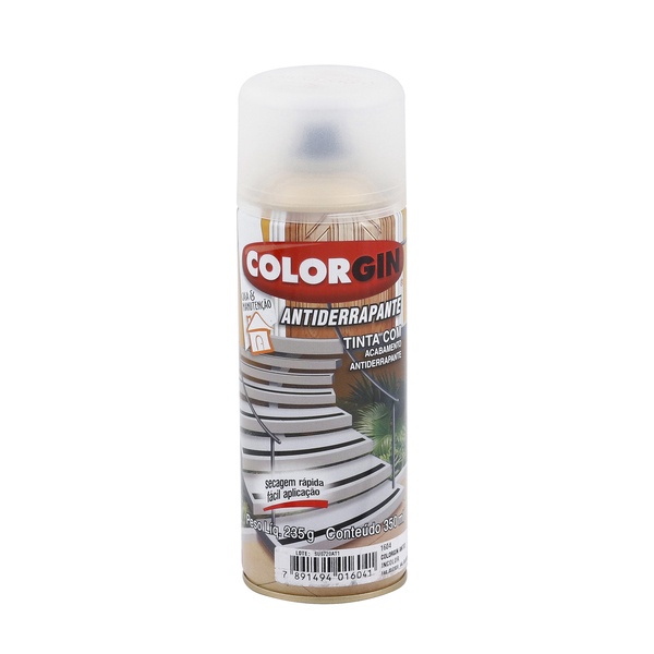 Tinta Spray Antiderrapante Incolor Colorgin | Shopee Brasil
