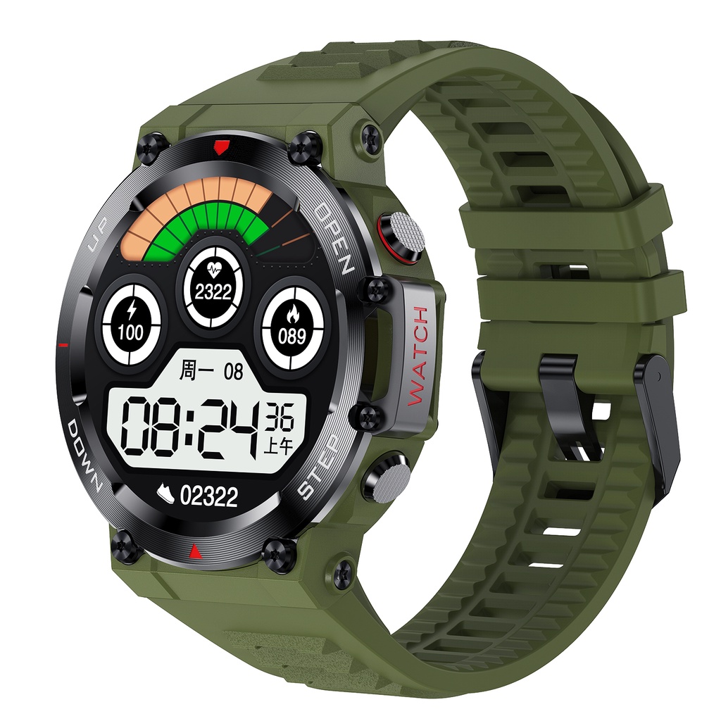 Smartwatch AK45 Masculino Bluetooth Chamada A Prova D'água 100 + Modos ...
