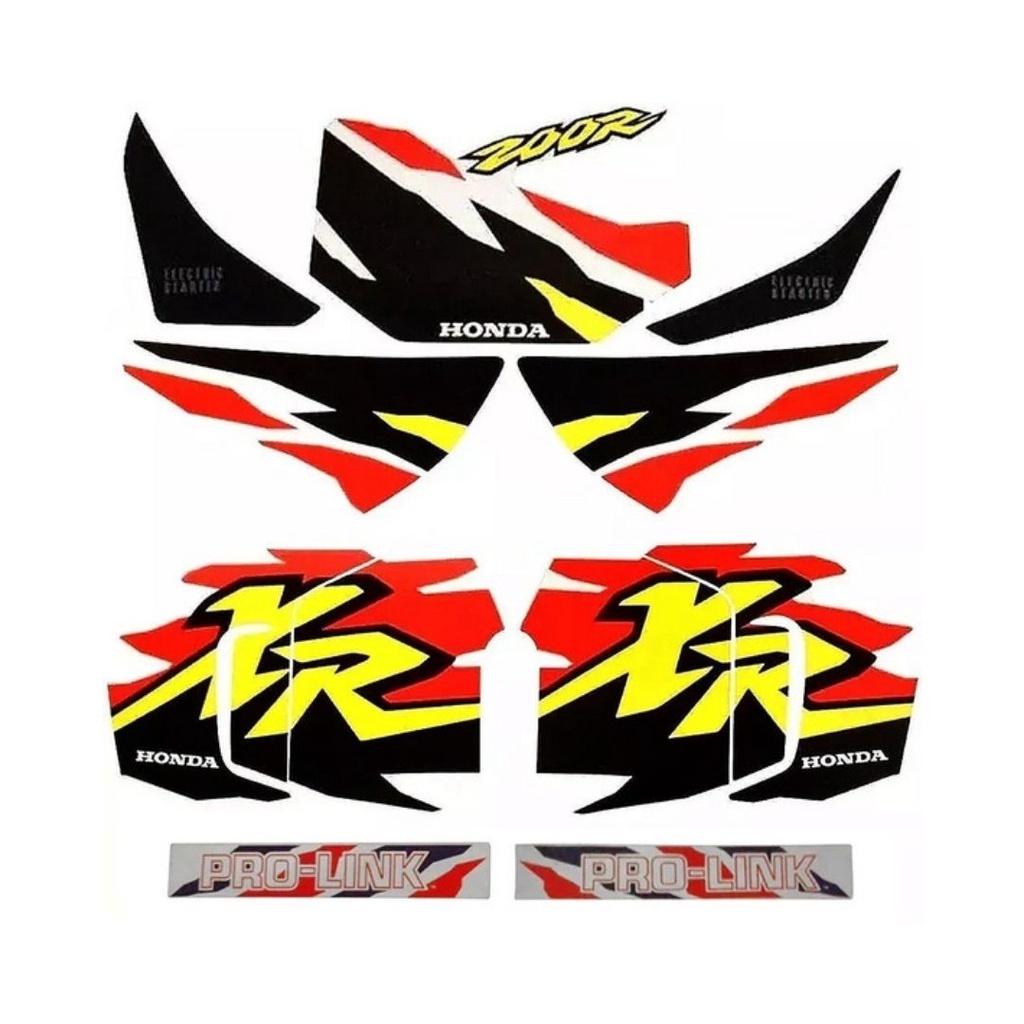 Kit Faixas Adesivos Xr200 97 Branca | Shopee Brasil