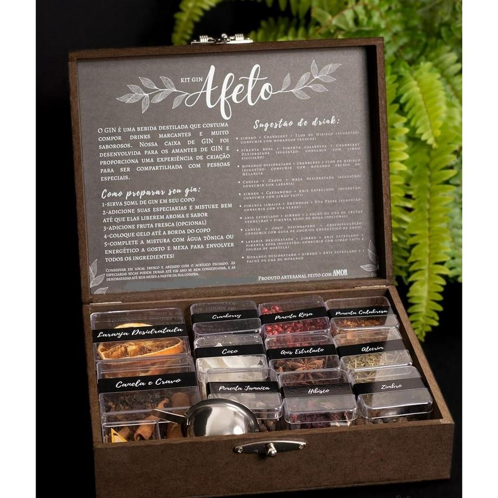 Kit Gin Afeto - 12 Especiarias + Dosador + Pegador + Tags pronta entrega | Shopee Brasil