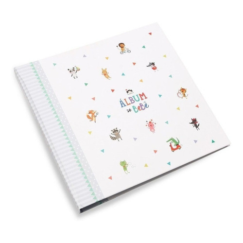 Livro Álbum Do Bebê Coloré Bichinhos Cinza | Shopee Brasil
