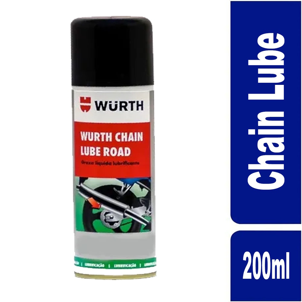 Graxa Spray Líquida Lubrificante Chain Lube Road 200ml - Wurth (Premium ...