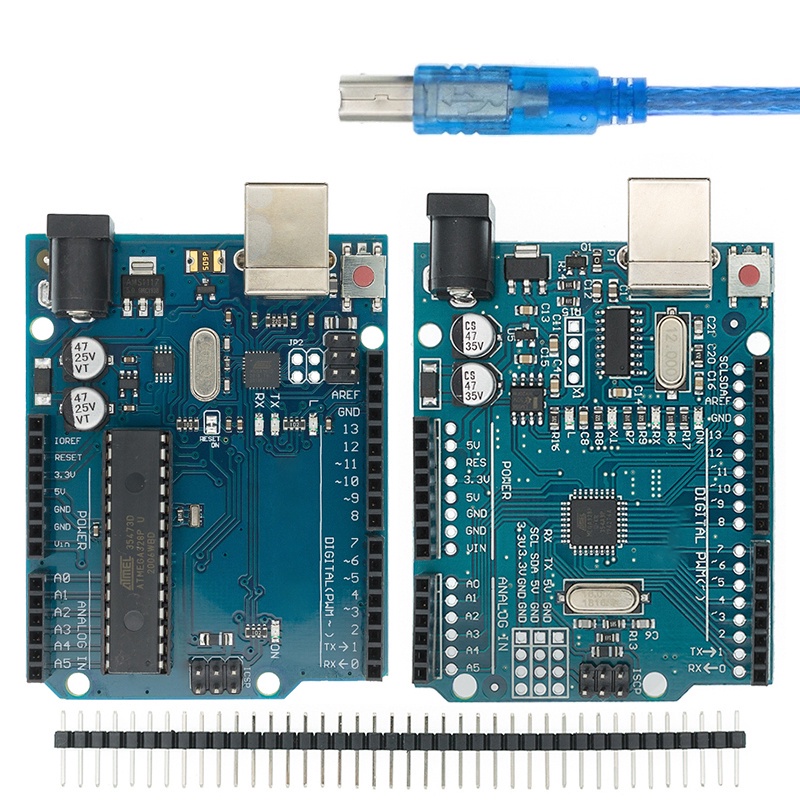 Um Conjunto Uno R3 (Ch340G) Mega328P Para Arduino Uno R3 Com Cabo Usb Atmega328P | Shopee Brasil