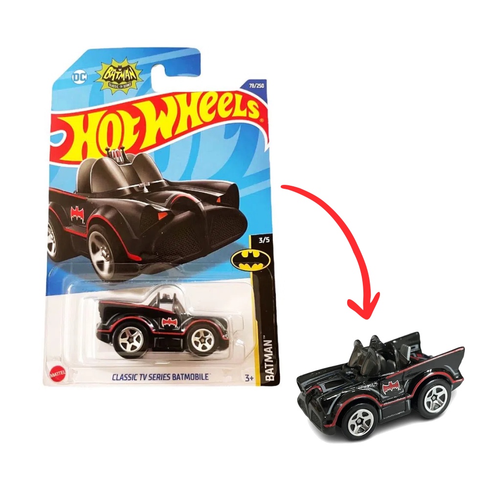 Hot Wheels Classic TV Series Batmobile HCT04 | Shopee Brasil