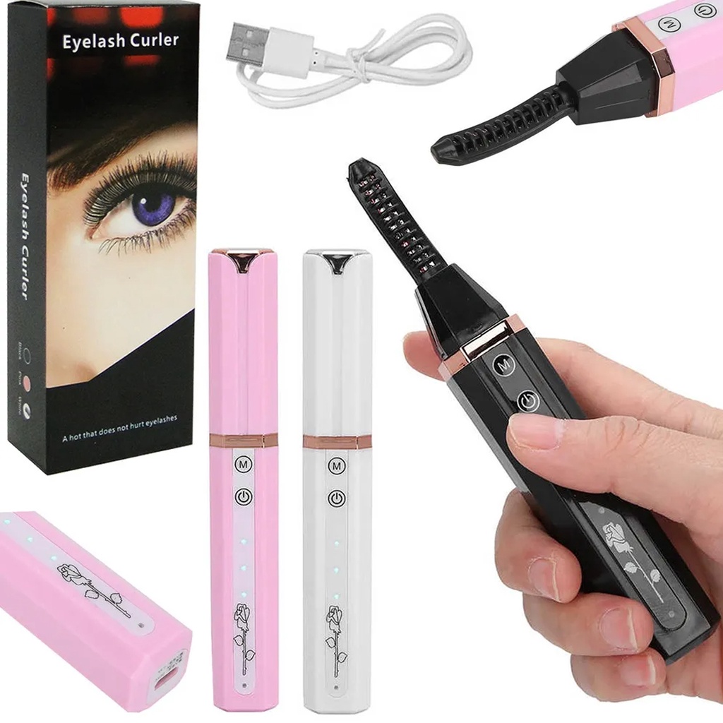 Curvador de Cílios Curvex Profissional Seleção de Temperatura USB ...