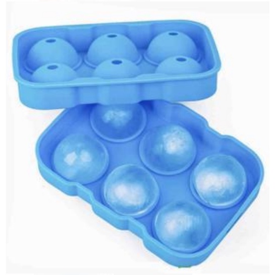Forma De Gelo Plástico 6 Cubos Redondos P/Drinks (FM029) | Shopee Brasil