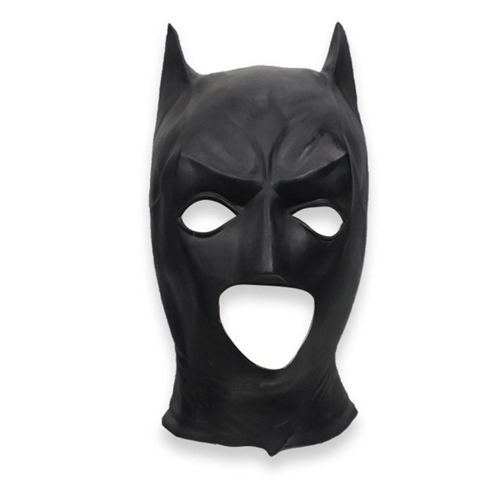 Batman Full Mask With Cowl The Dark Knight Rises Latex Helmet Adult ...