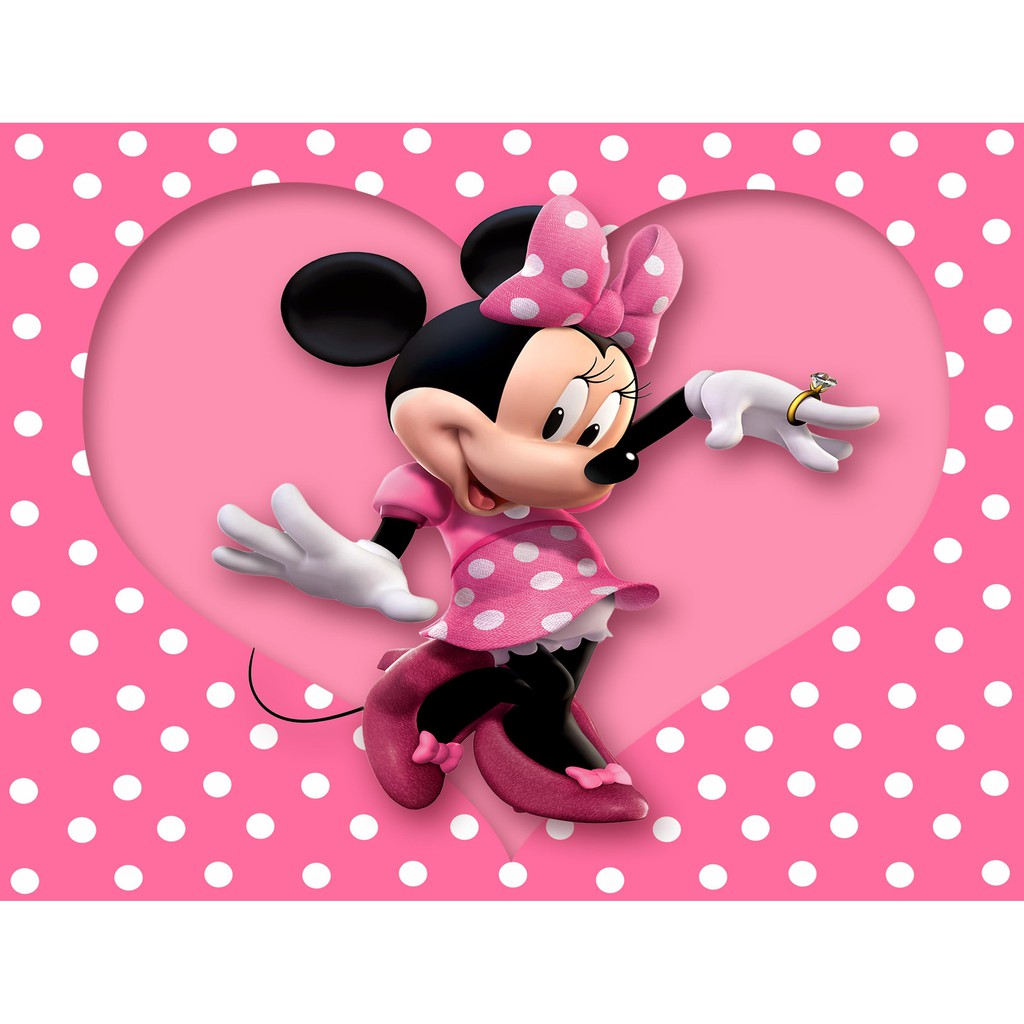 Minnie Rosa Papel De Arroz Para Bolos A4 | Shopee Brasil