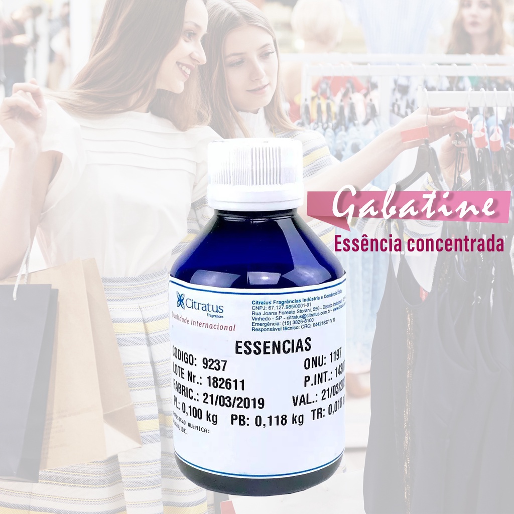 Essência Concentrada Gabatine HS - Citratus | Shopee Brasil