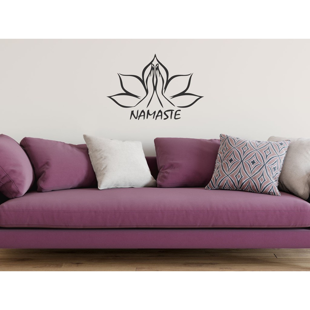 Adesivo Decorativo De Parede Namaste | Shopee Brasil