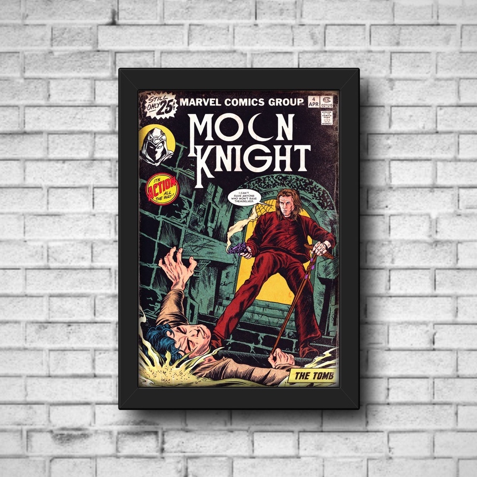 Quadro Decorativo HQ Cavaleiro da Lua Moon Knight (Mod.4) | Shopee Brasil