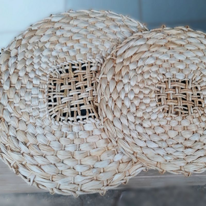 Jogo 2 Souplast Para Natal Tecido Palha de Milho 35 e 25 cm - suplast ...