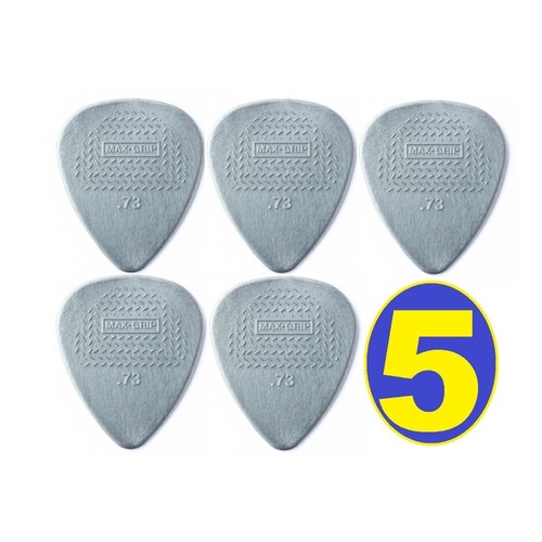 Kit Com 5 Palheta Maxgrip Nylon 0.73mm Cinza | Shopee Brasil