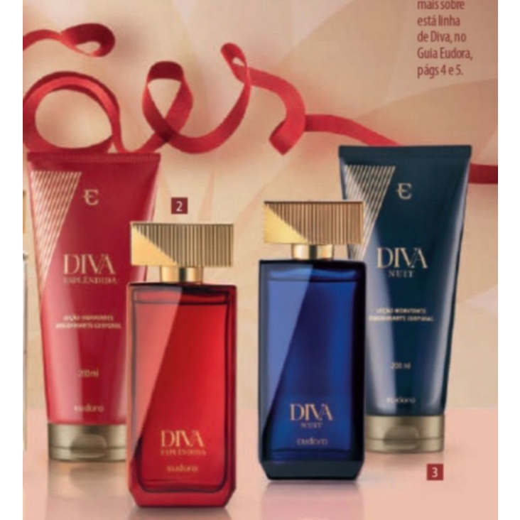 kit de colônia e hidratante Diva Eudora 100 ml | Shopee Brasil