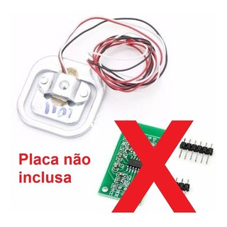 Célula De Carga 50kg Sensor Peso Raspberry Pi Arduino | Shopee Brasil