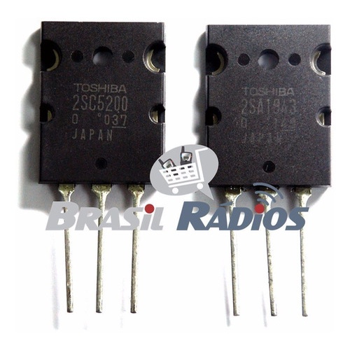 2 Pares Transistor 2sa1943 E 2sc5200 Toshiba | Shopee Brasil