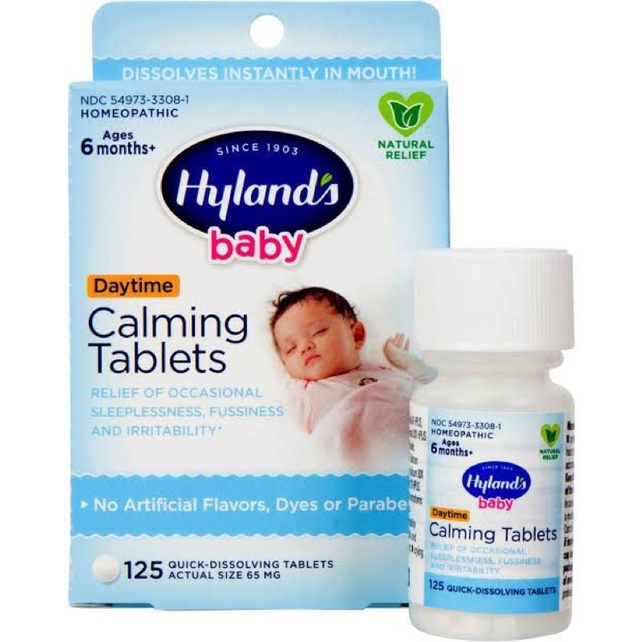 CALMING TABLETS - Hyland's Baby | Shopee Brasil