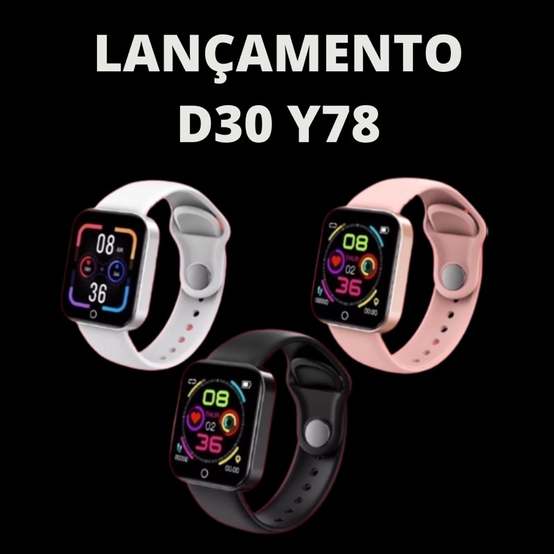 Smartwatch D30 Y78 I7 Lançamento Original | Shopee Brasil