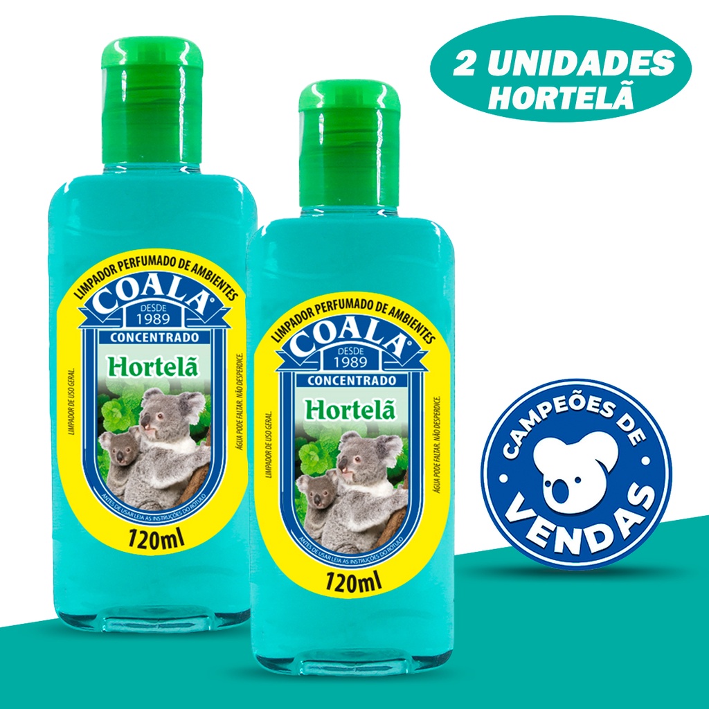 Coala Essências 2 Unidades - Limpador Perfumado de Ambientes Hortelã ...