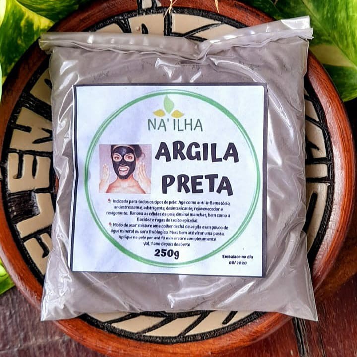 Argila Preta - pacote de 150g | Shopee Brasil