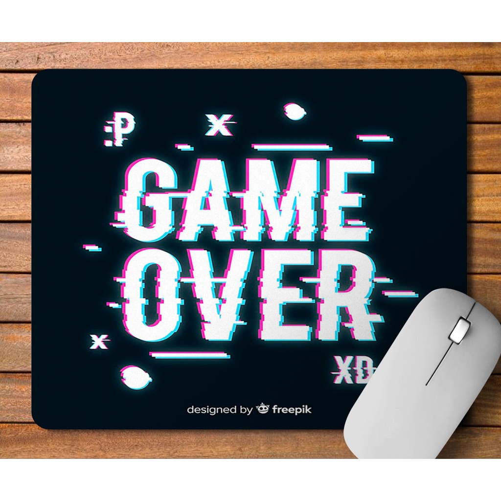 MOUSE PAD Game Over XD - Gamer | Shopee Brasil