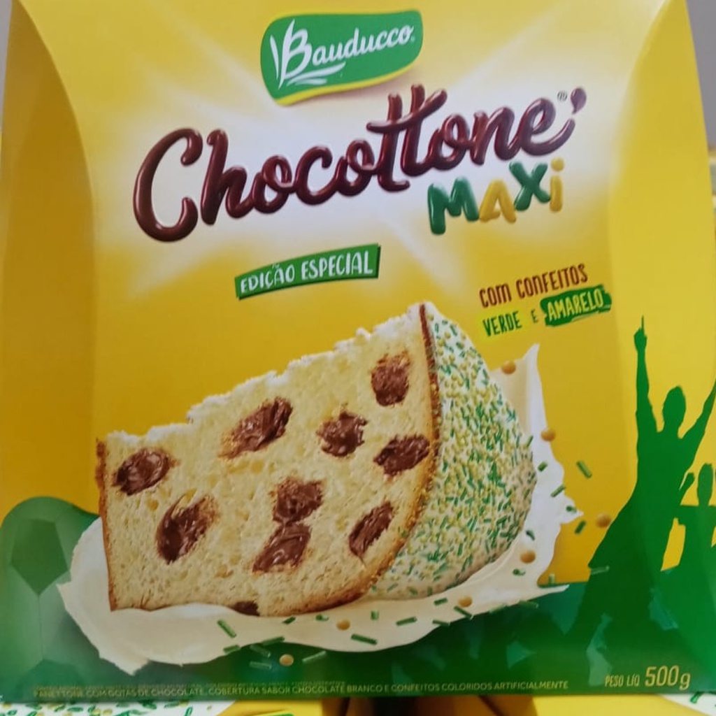 Chocotone Bauducco Chocottone Maxi Gotas de Chocolate 500g - Edição ...