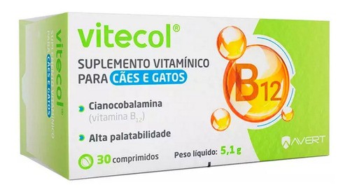 Suplemento Vitecol 30 Comprimidos | Shopee Brasil