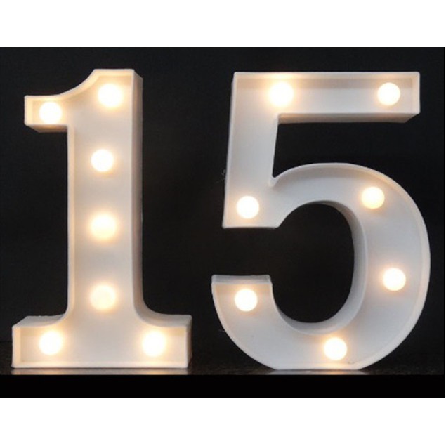 Luminária Número 15 PARA FESTA ANIVERSARIO | Shopee Brasil