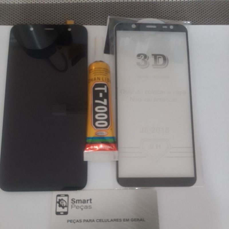 Tela Frontal Display Lcd Touch Completo J8 J810 J8+ J8 Plus Incell ...