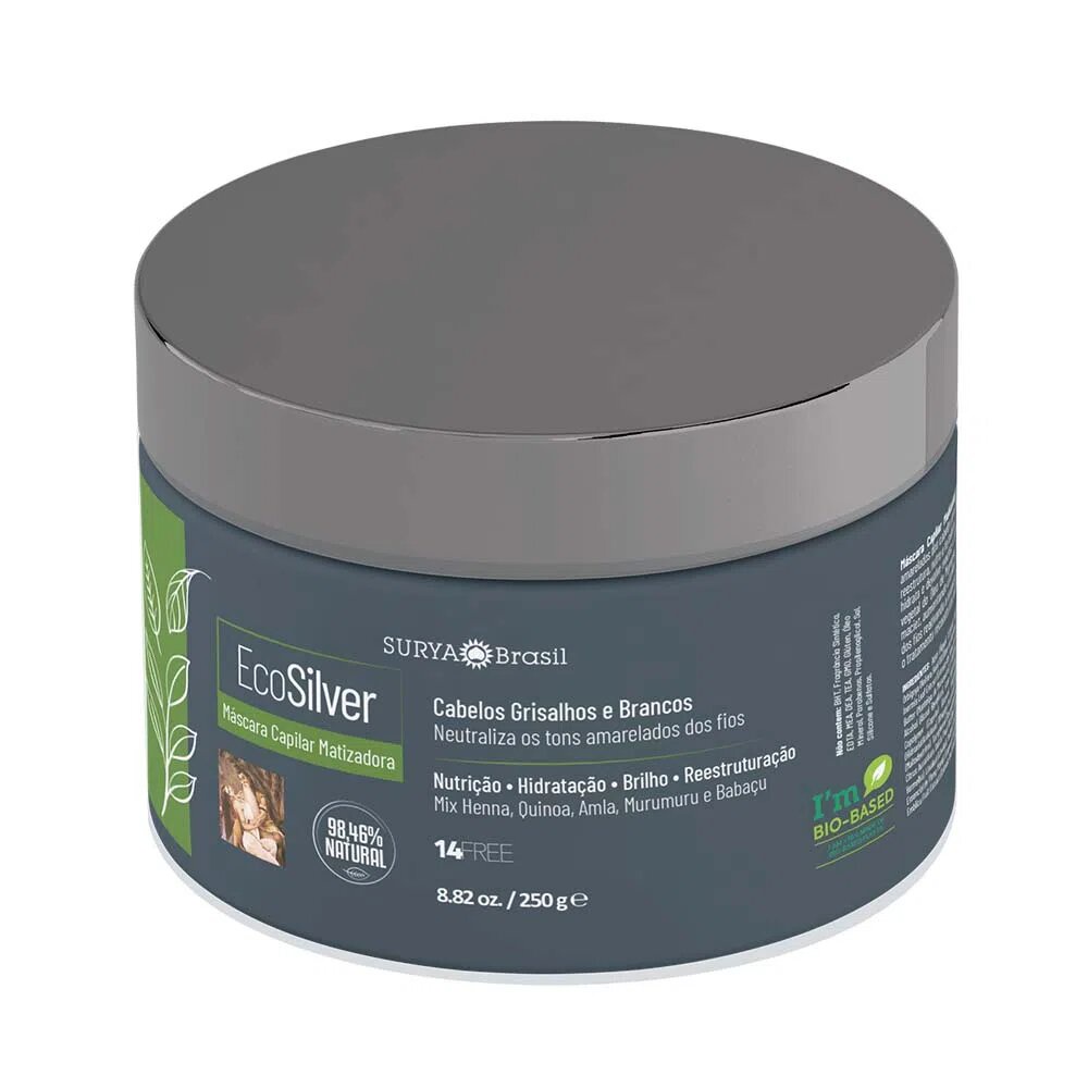 HENNA SURYA Máscara Matizadora Ecosilver 250g | Shopee Brasil