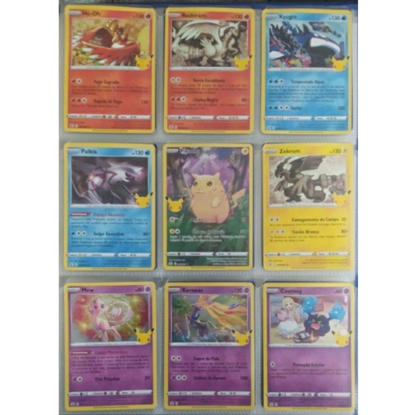 Kit 10 Cartas Pokémon Raras Celebrações - Pokémon TCG Original | Shopee ...