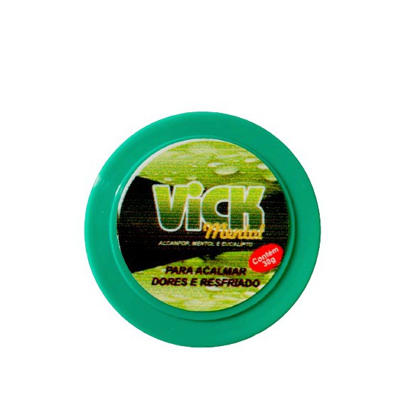 2 Vick Mentol Para acalmar dores e resfriado 30g/ | Shopee Brasil