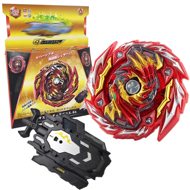 B-155 Beyblade Fire Burst Starter Master Diabolos Gn Com Lançador De ...