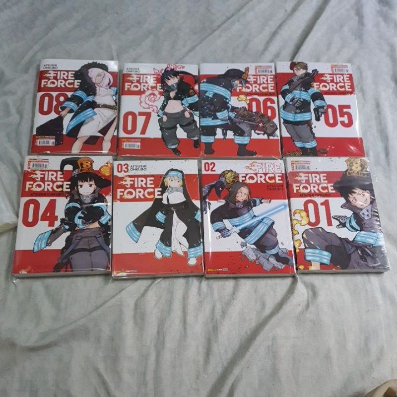 Mangá Fire force volumes avulsos 1-2-3-4-5-6-7-8 | Shopee Brasil