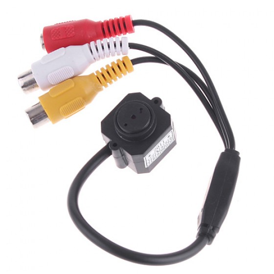 Super Mini Camera Micro Monochrome Color Wired CMOS Monitor | Shopee Brasil
