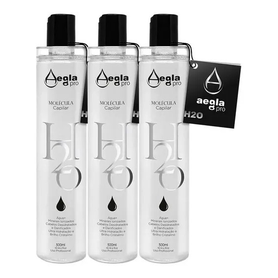 Kit 10 H2o Progressiva Aegla Pro Zero Fumaça 300ml | Shopee Brasil