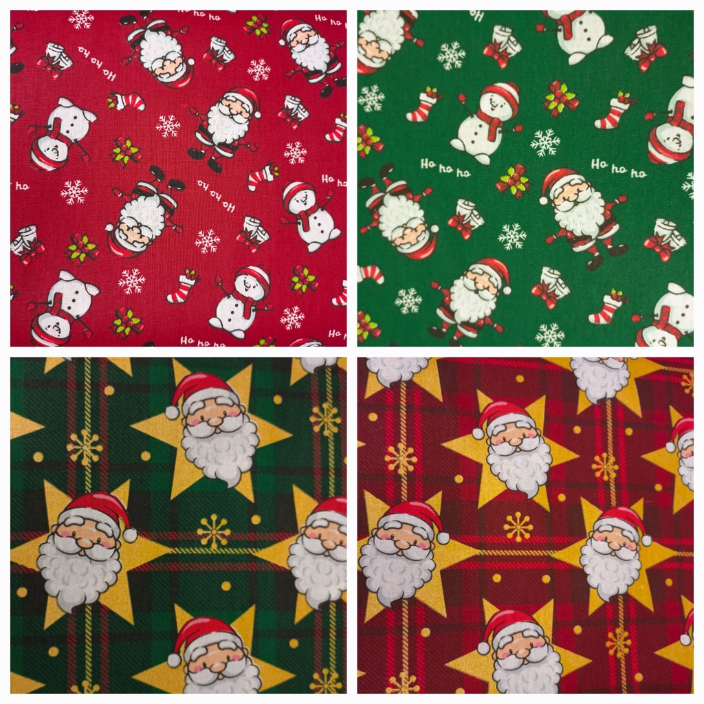 Tecido Tricoline Peripan Natal 25cm | Shopee Brasil