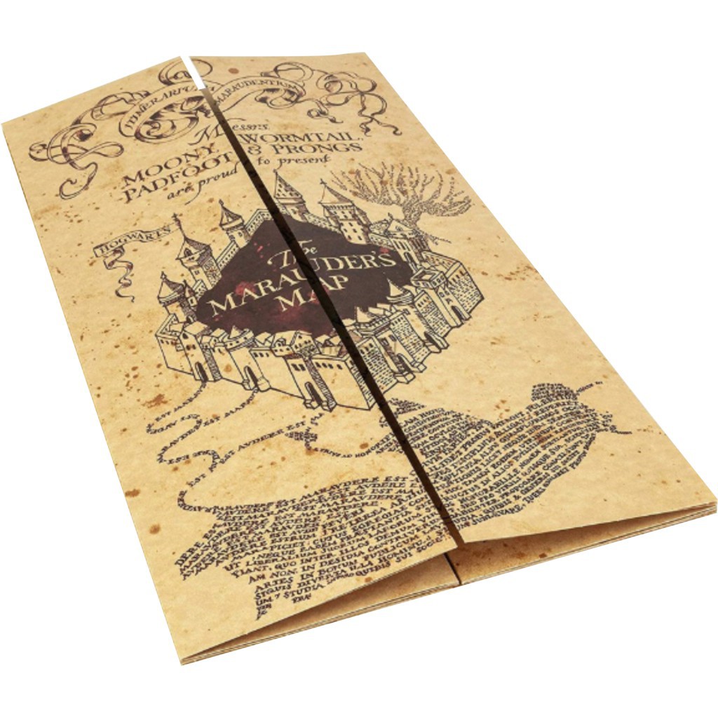 Mapa do Maroto - Harry Potter (Hogwarts Hermione Rony Luna Snape Draco ...