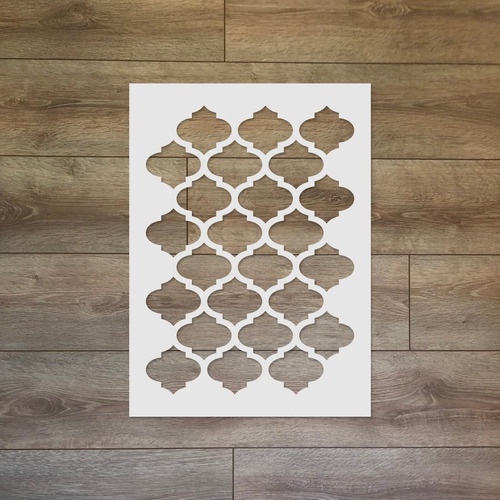 Stencil Marroquino Estêncil Reutilizável Ref 4081 | Shopee Brasil
