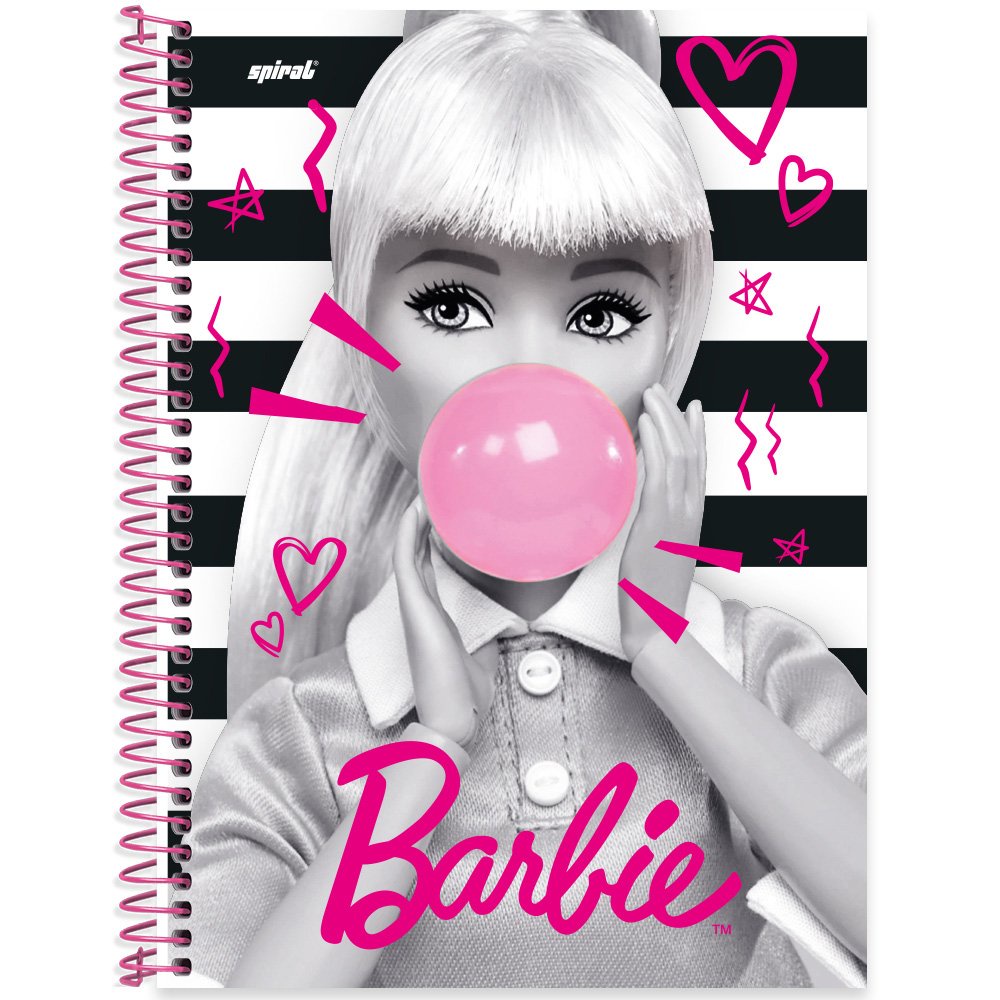 Caderno universitario capa dura Uma matéria 80 Folhas Barbie | Shopee ...