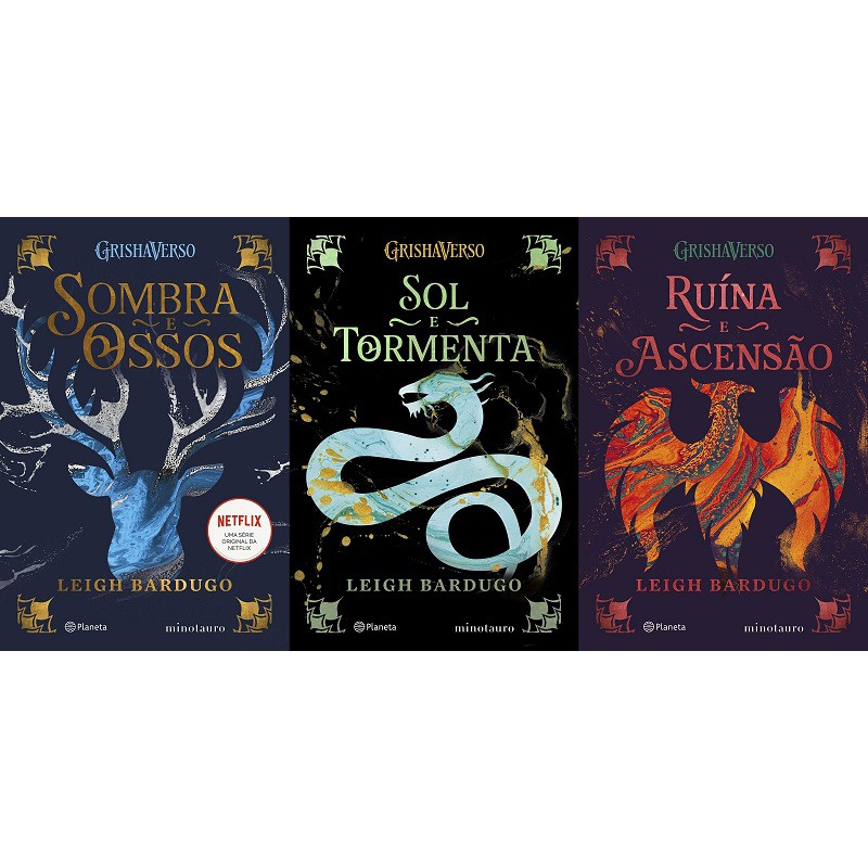 Trilogia Sombra E Ossos - Leigh Bardugo Sombra e Ossos + Sol e Tormenta + Ruína e Ascensão ...