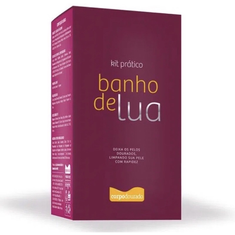 Kit Prático Banho de Lua Corpo Dourado | Shopee Brasil