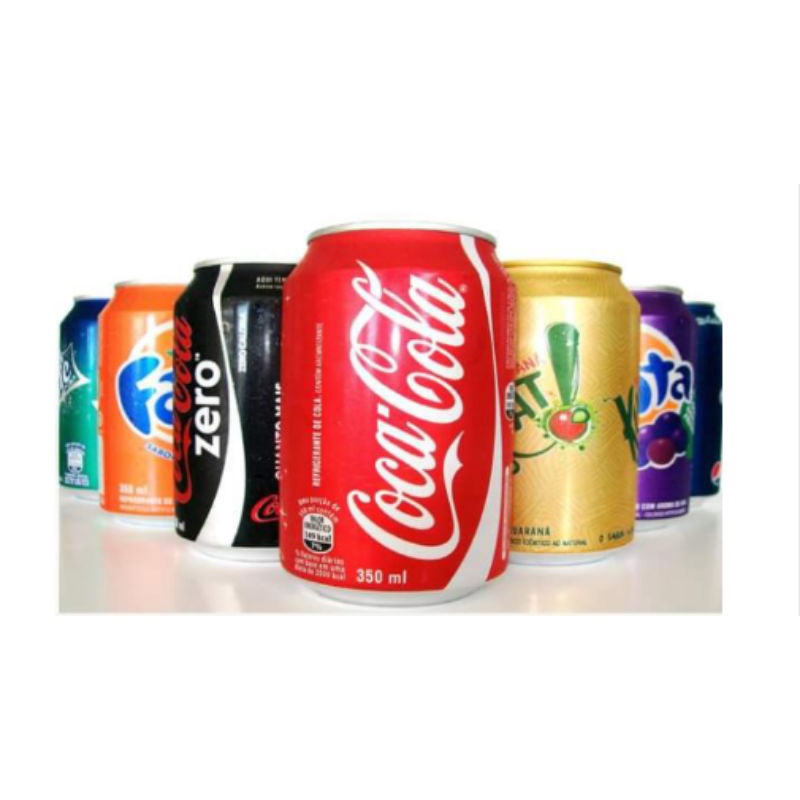 Refrigerantes de lata 350ml Vários Sabores. | Shopee Brasil